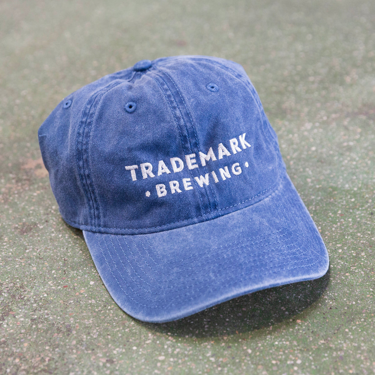 Blue Dad Cap with Silver Embroidery – Trademark Brewing